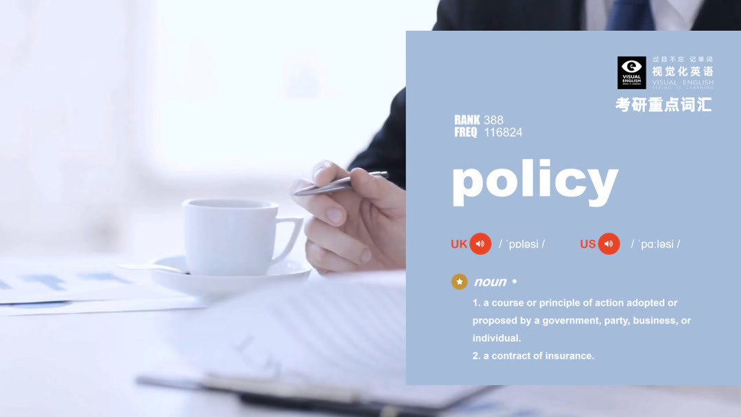 考研核心词 policy