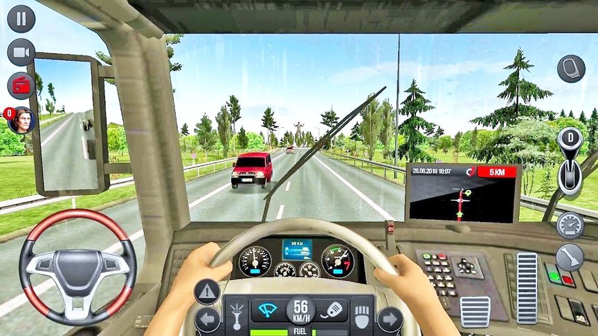 卡通盘山路模拟驾驶油罐车小游戏