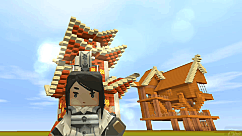 迷你世界古风建筑教学三层宝塔完工