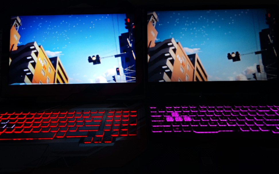 飞行堡垒9低色域屏对比