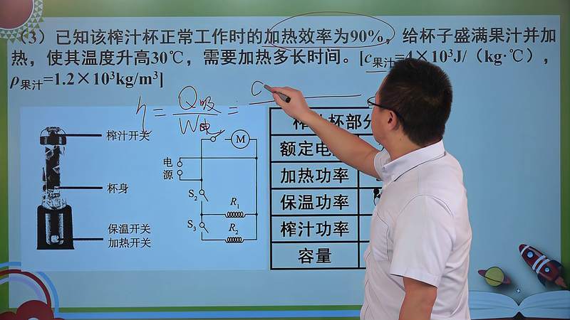 2020年江西中考物理第22题:多挡位用电器的分析、电学热学综合