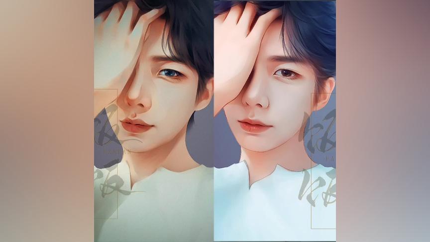 #就要你好看 #画画 #唯美 #插画 #转手绘 越是试着忘记