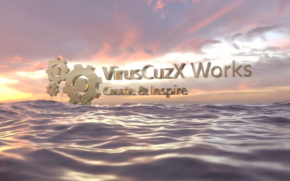 水面浮出Logo片头