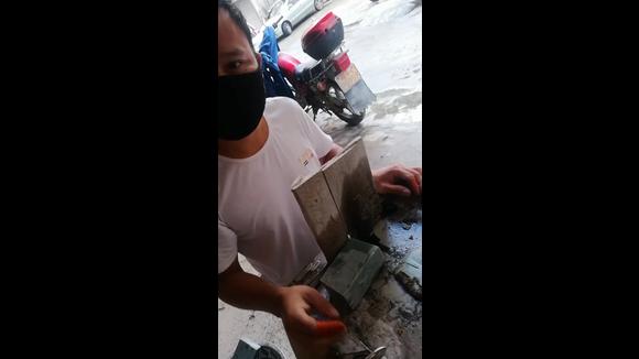 翡翠珠子制作 切料