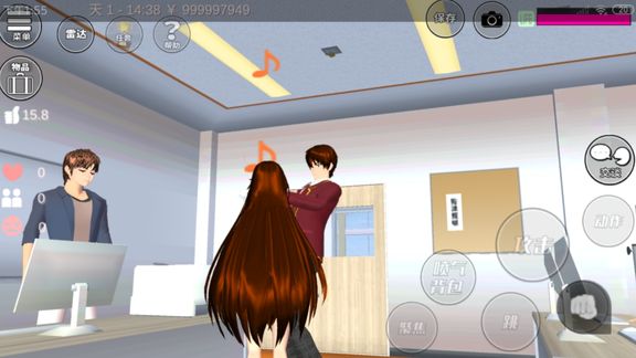 樱花校园模拟器。有点好笑