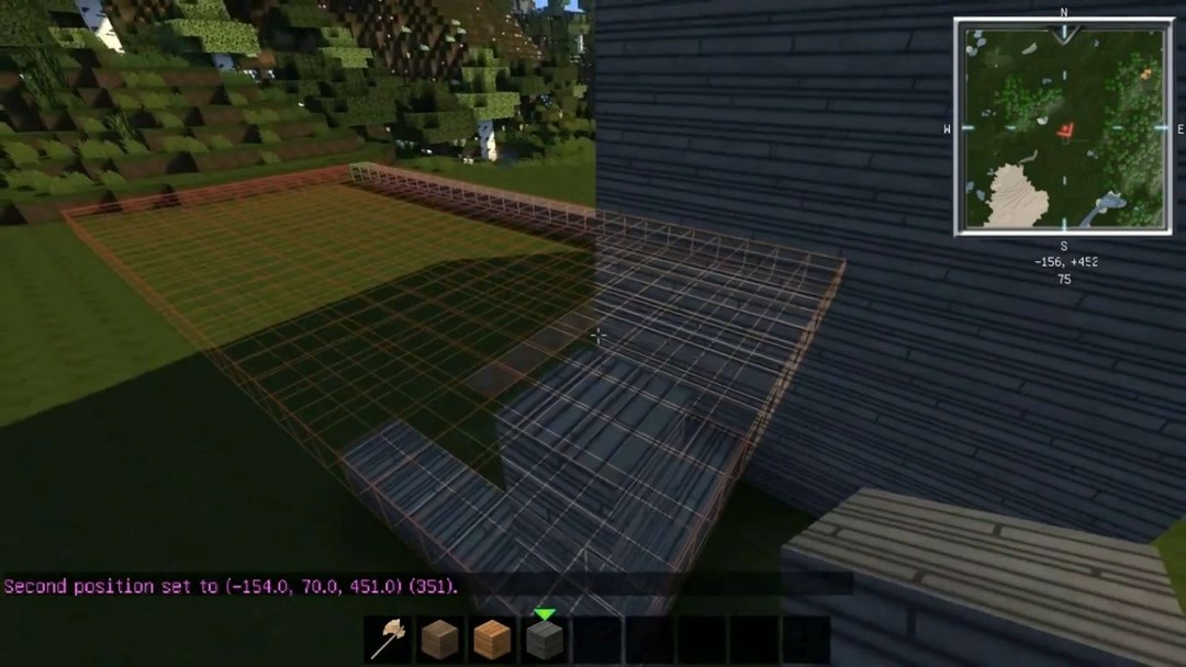 我的世界 用指令建造豪华森林别墅 先做成火柴盒造型吧