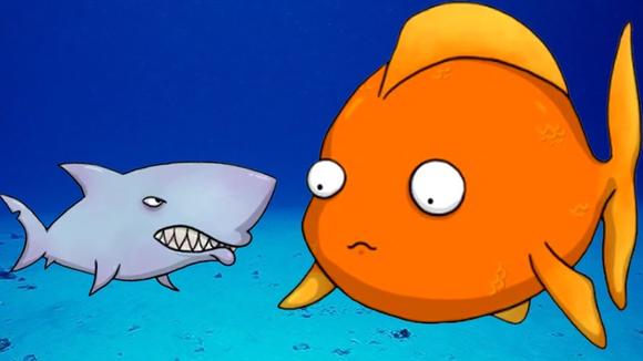 金鱼模拟器 贪吃鱼遇上对手了!二狗解说美味海洋