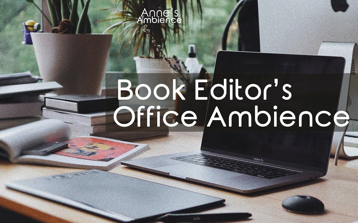 【白噪音|环境音】ߓ�安静的图书编辑办公室 书本纸张翻动 键盘打字 ...