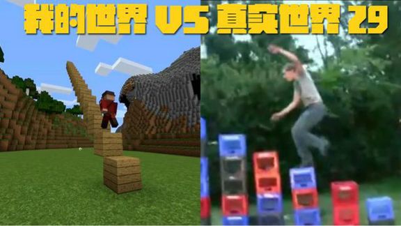 我的世界VS真实世界29,这梯子可助我上天