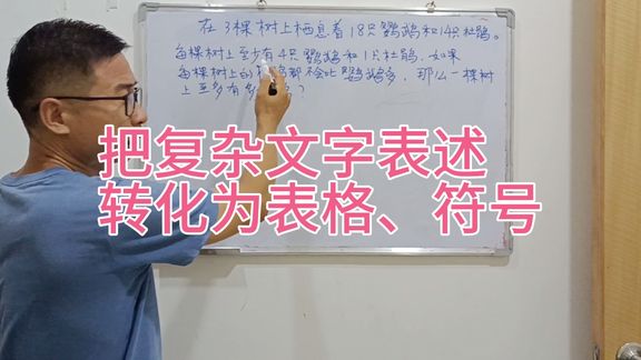 把复杂文字表述转化为表格、符号(奥数三年级)