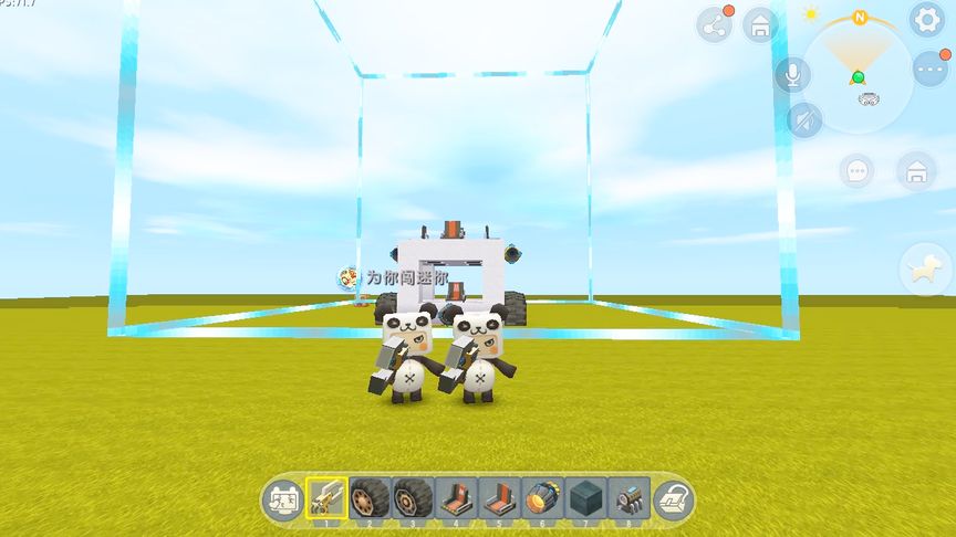 迷你世界:半仙和伙伴打造飞机火箭车,上天入地无所不能,无敌喽