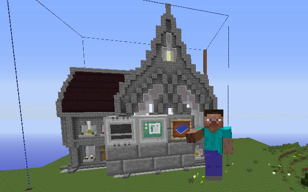 英雄救美很美《我的世界》管道模组介绍之建筑机