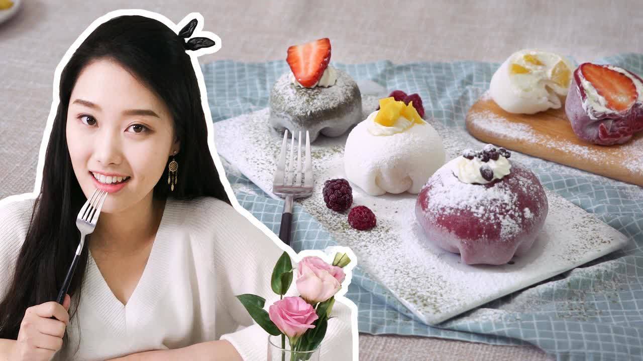 日本甜点雪媚娘的做法,不用烤箱,简单3步就能学会!