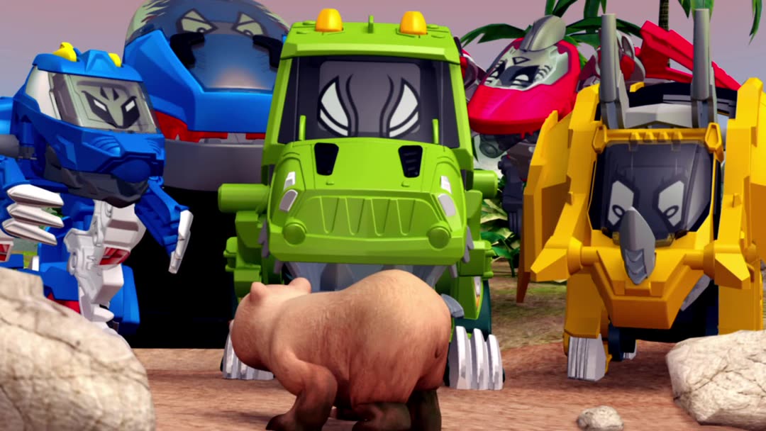 变形恐龙动画片 拯救小熊 全集-1