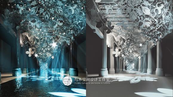 3d还原婚礼设计场景《洄》(材质灯光渲染)3d婚礼效果图表现教程