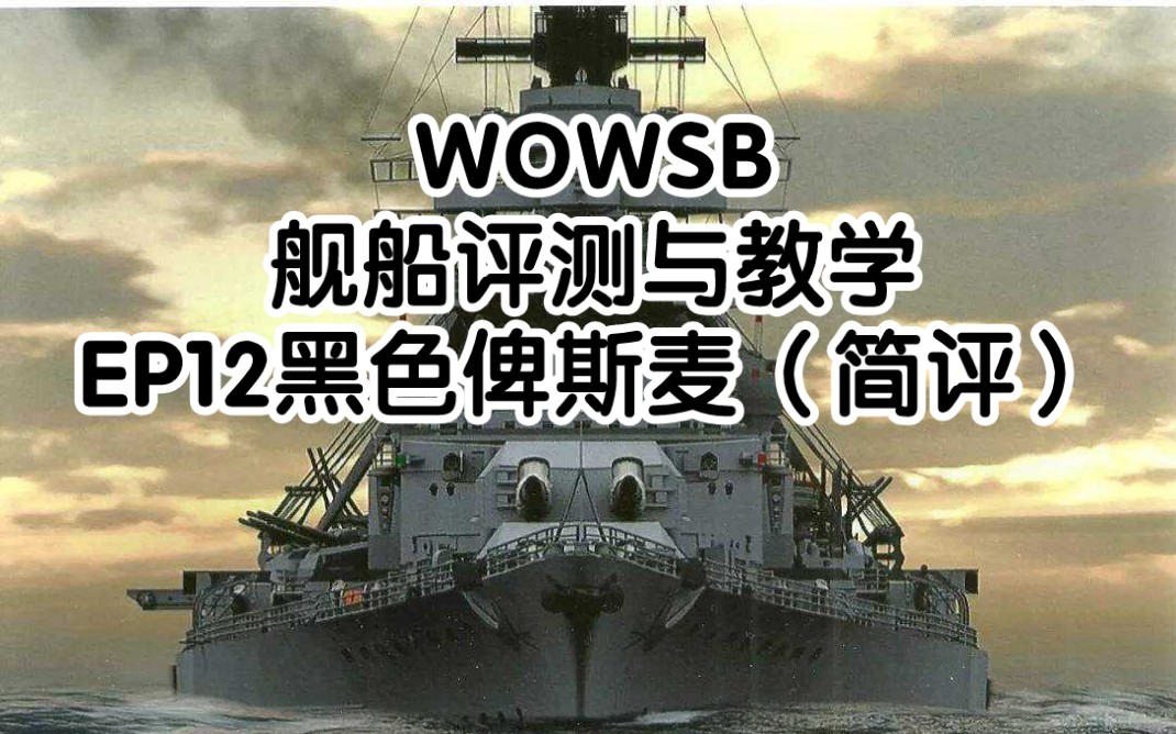 战舰世界闪击战 舰船评测与教学【EP12】黑色俾斯麦(简评)