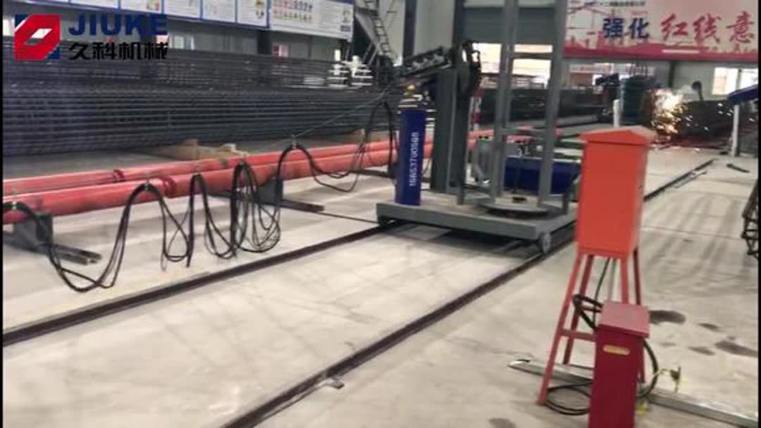 性价比最高的钢筋笼制作设备-钢筋笼成型机JKRJ-3000现场视频