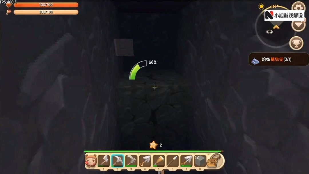 迷你世界:这些矿山上面有些什么种类的矿石呢?