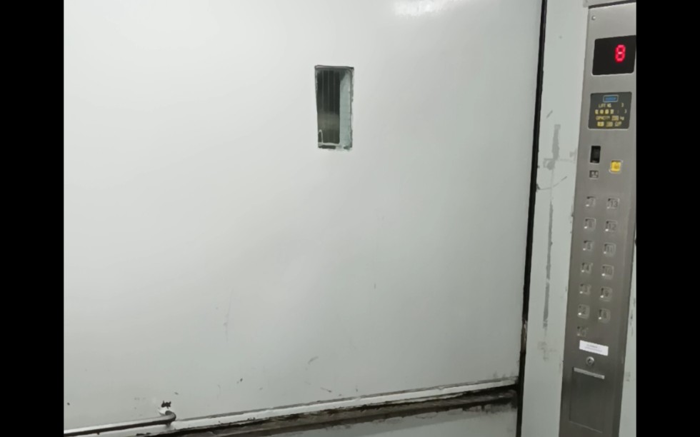 七十年代的超老断头台手动门载货老电梯