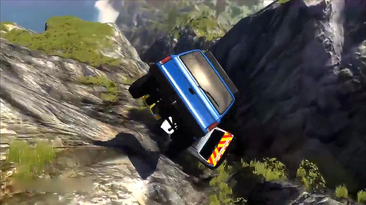 车祸模拟器:翻滚吧汽车,轮胎成了亮点!