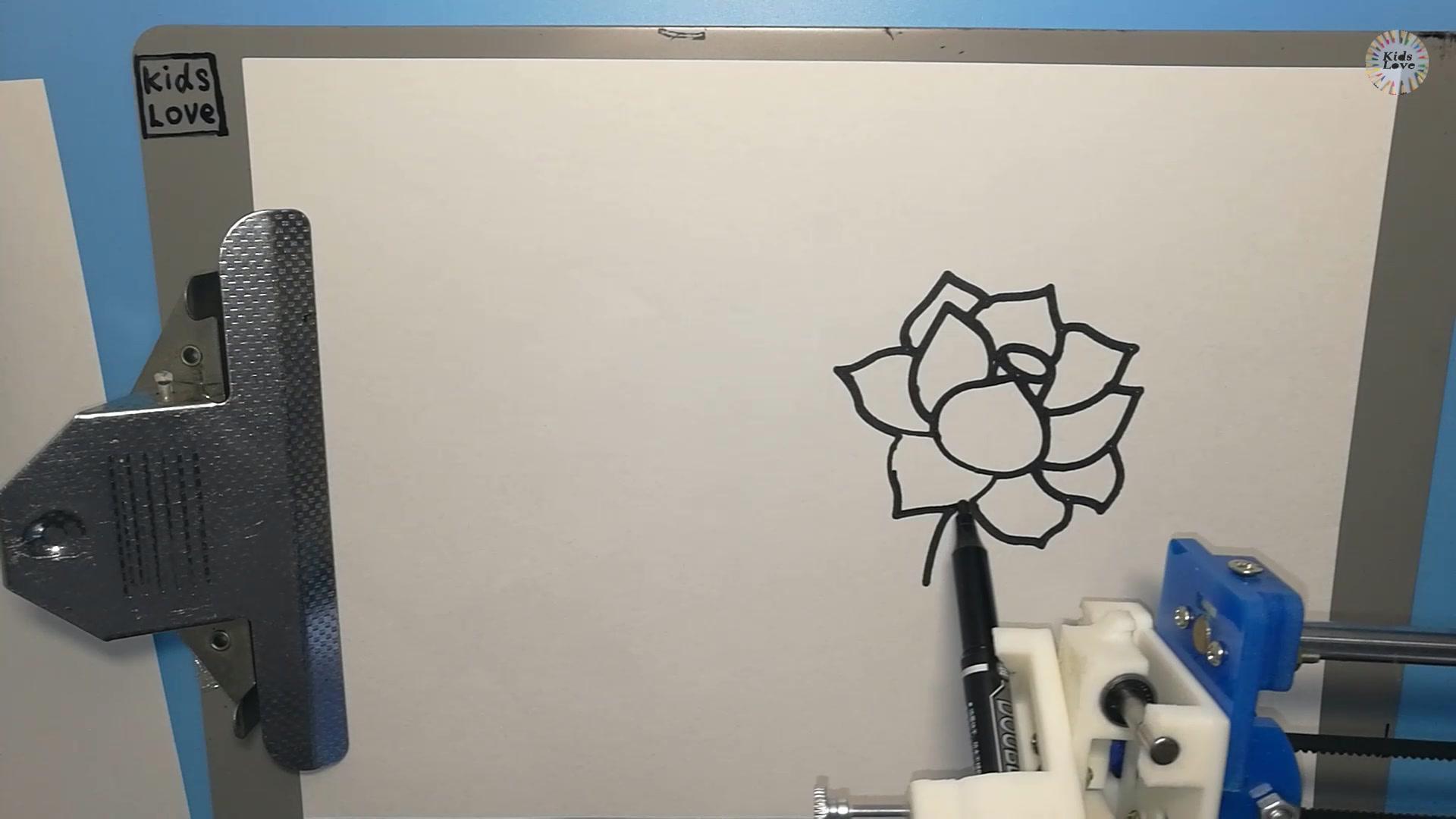 如何画荷花简笔画