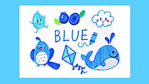 ...英语趣味绘画 颜色篇 第7集儿童认知颜色绘画学英文学画画视频课程 ...