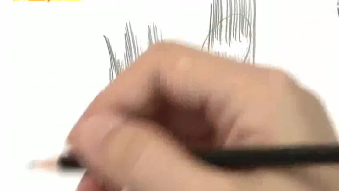 动漫画画教程 头发亮光