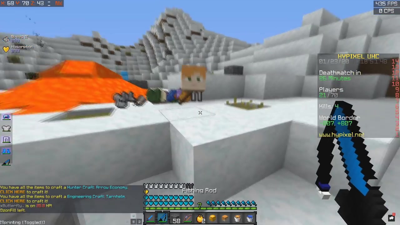 Zova:The most unbelievable start in Hypixel UHC(Hypixel UHC中最不可...