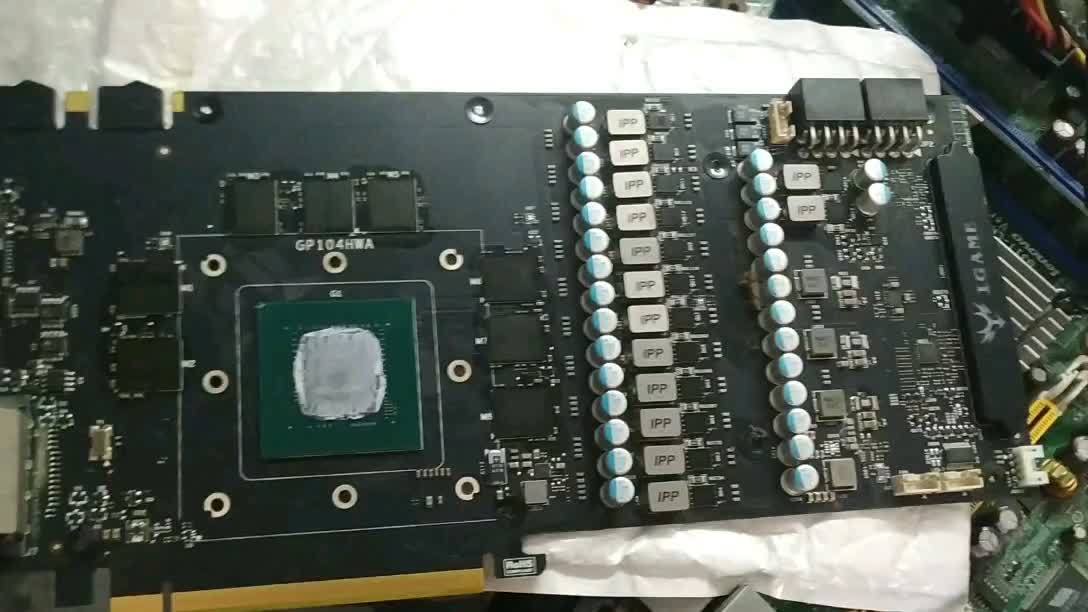 1070显卡,短路烧件维修