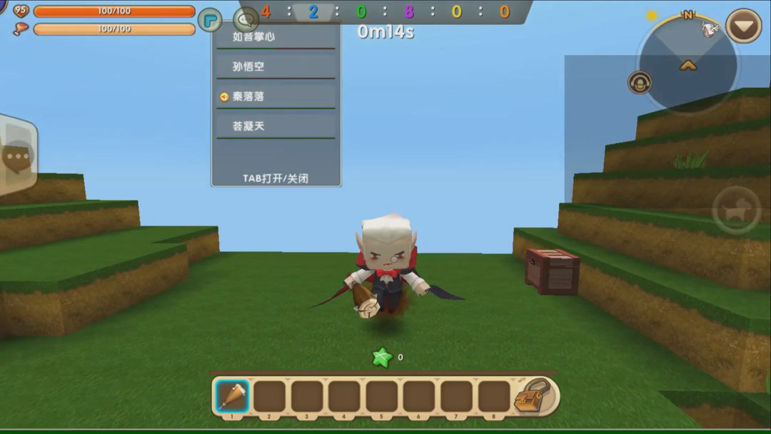 迷你世界吃鸡地图 拿到钻石装无敌了