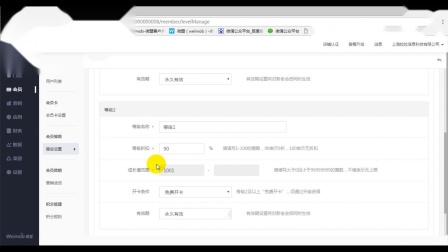 微盟新云-会员等级设置