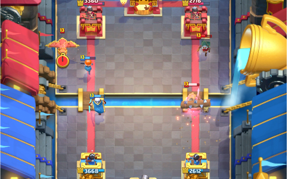 【皇室战争】游侠矿炸vs大电皮卡羊