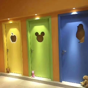 幼儿园防夹手木门厂家 