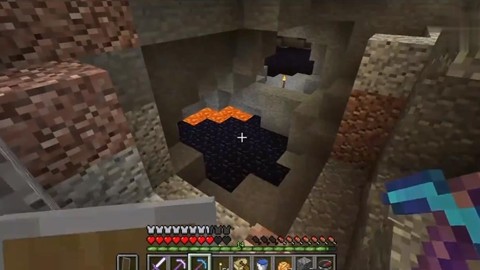 我的世界,这么大的峡谷连钻石都没有,这是真的穷