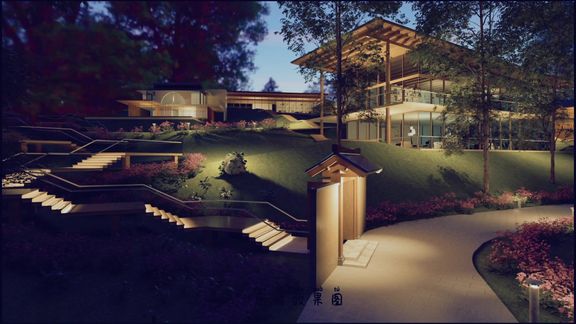 关注我,看更多漫游动画效果图#景观设计 #效果图 #庭院设计