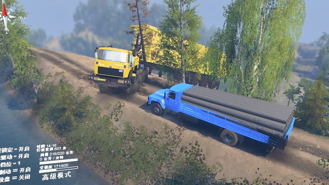 旋转轮胎:大货车转弯却堵路,如何避让成问题!