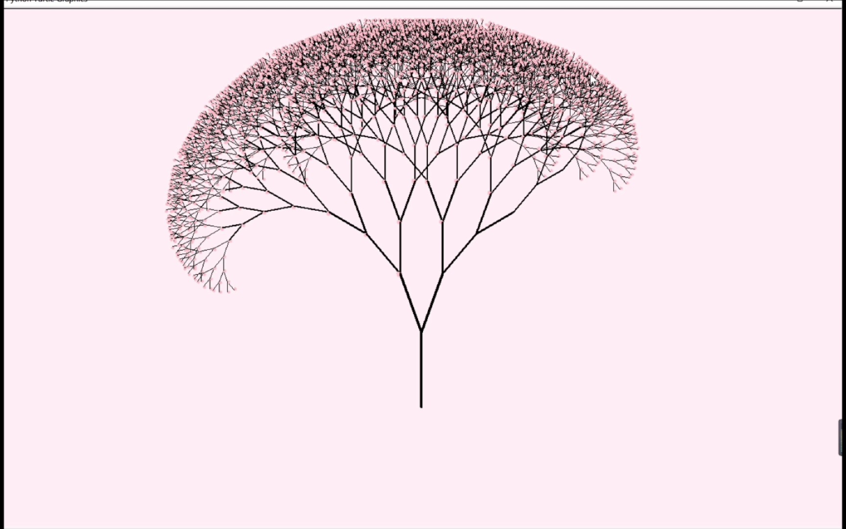 用Python画一棵樱花树ߌ