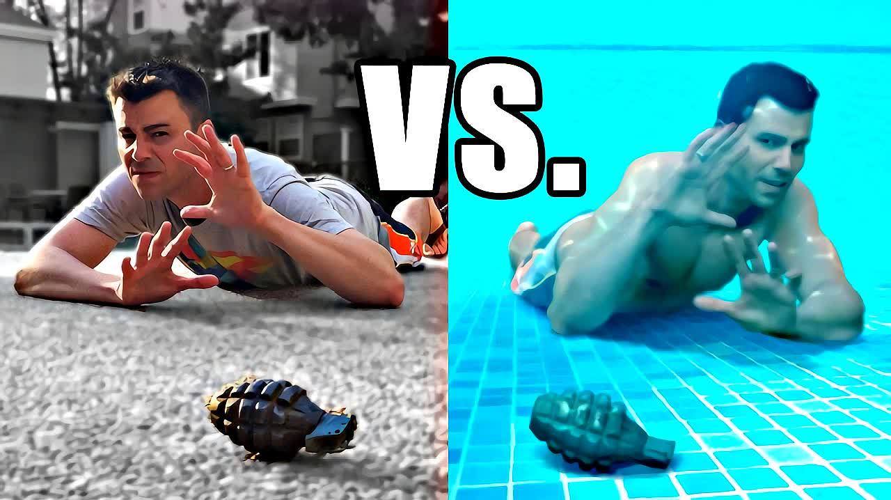 爆炸时躲哪里更安全?用水球模拟人体结构,看完你就明白了