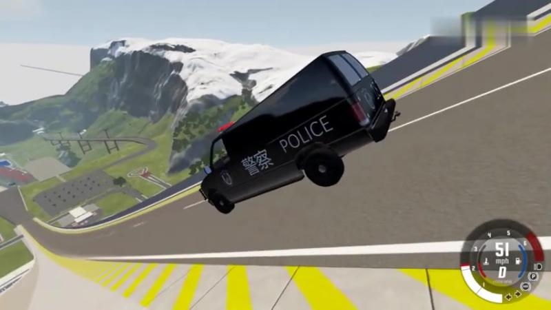 车祸模拟器:驾驶霸气警车,行驶在恐怖赛道,质量完全超出预期