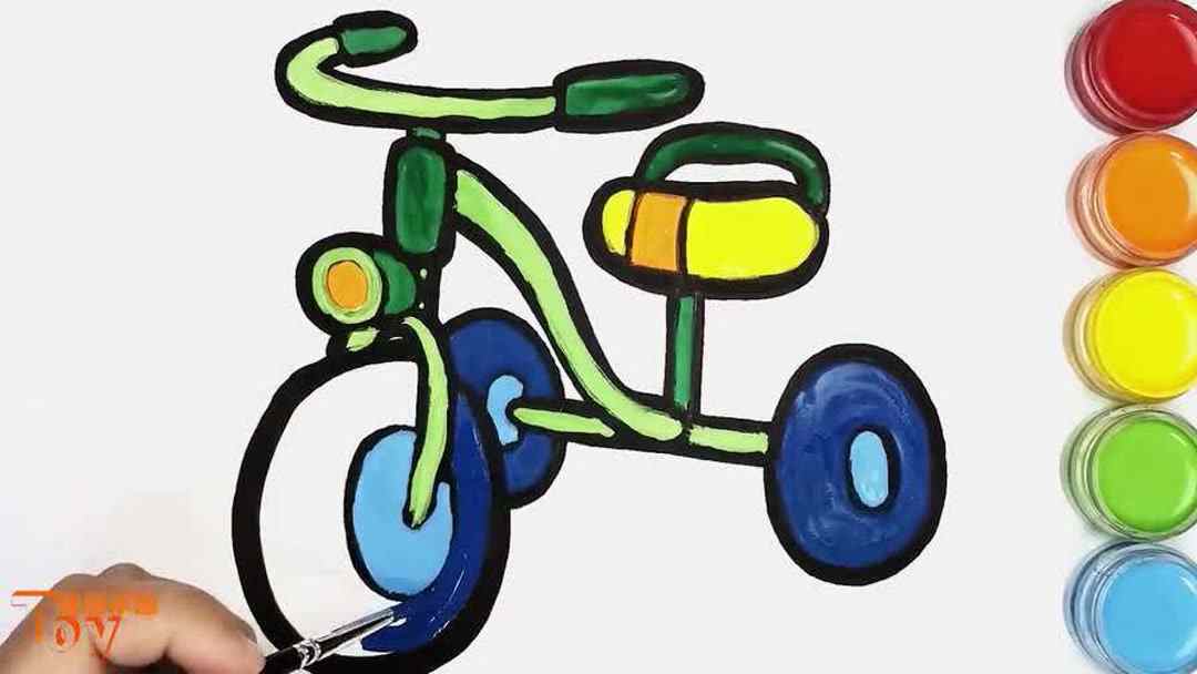 画画教程 趣味动画:华丽的自行车,小学美术,姐姐欢乐大课堂!