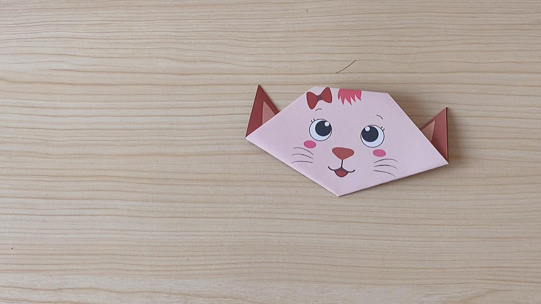趣味折纸DIY,可爱猫咪的折叠方法!