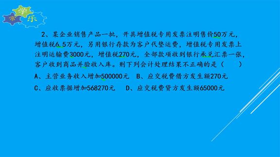 2021会计初级经济法第五章 押题重点难点模拟题一