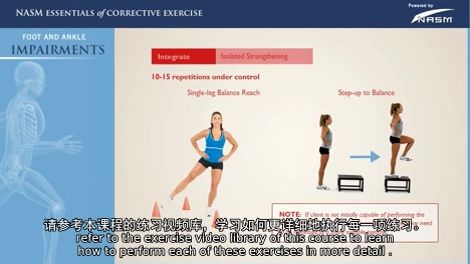 NASM-CES纠正训练专栏:第60课足部和踝关节损伤的矫正锻炼策略