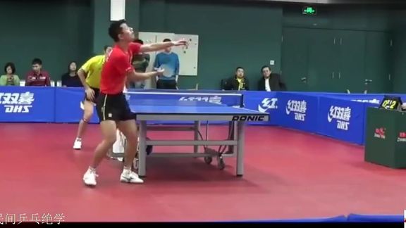 许昕再浪也没用,藏獒张继科强力反拉,直板横板的大战!