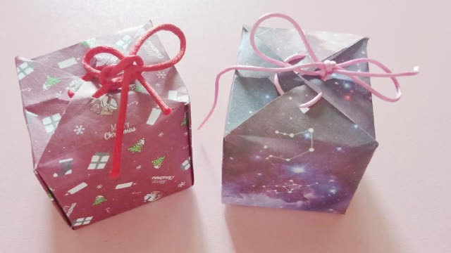 分享一款礼物盒折纸,简单漂亮的礼物盒,可以装一些小礼物