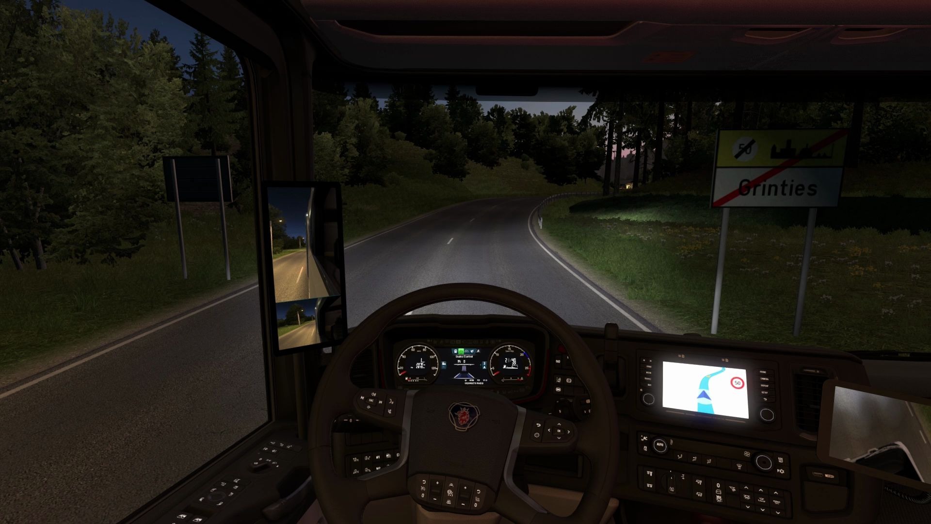 欧洲卡车模拟2 #40 斯堪尼亚S650 电子后视镜 在东欧运货