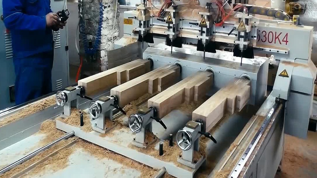 用数控木模雕刻机,制作高精度家具配件,效率就是不一样!
