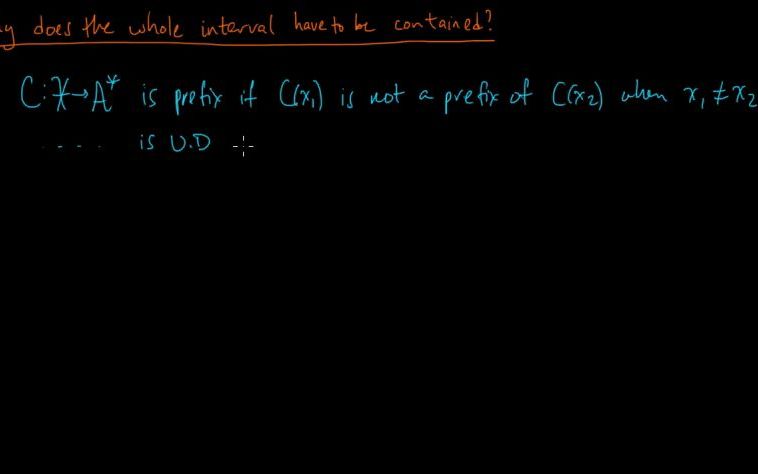 算术编码 Arithmetic coding 4- Why the interval needs to be completely ...