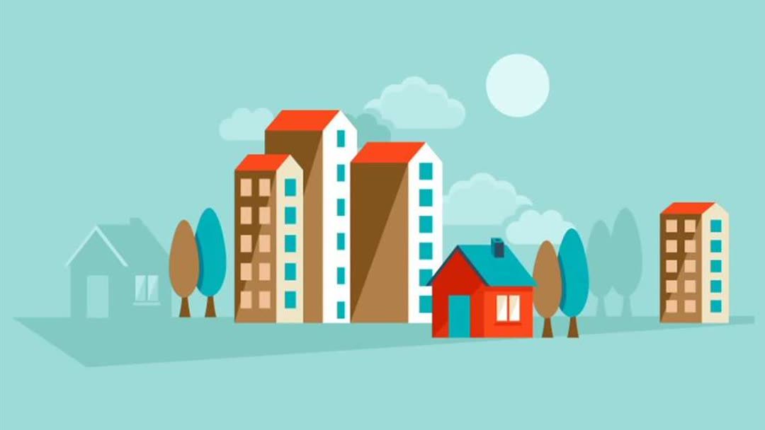 小朋友我们来制作一幅有高楼大厦的简笔画吧