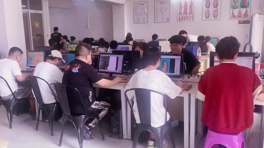 炎热模式开启了,#电脑雕刻 #可爱的学生